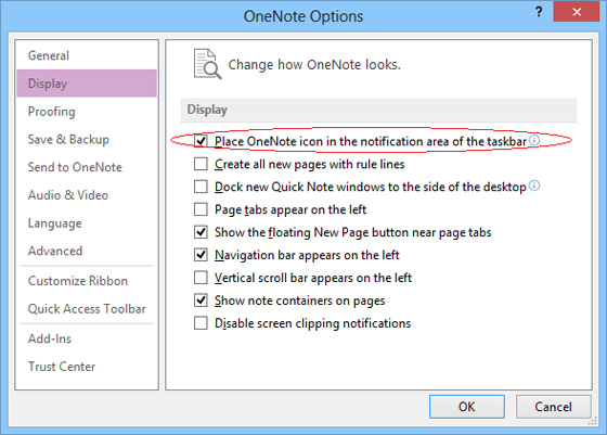 Turn off OneNote Quick Note tray icon | JasonPrahl.com